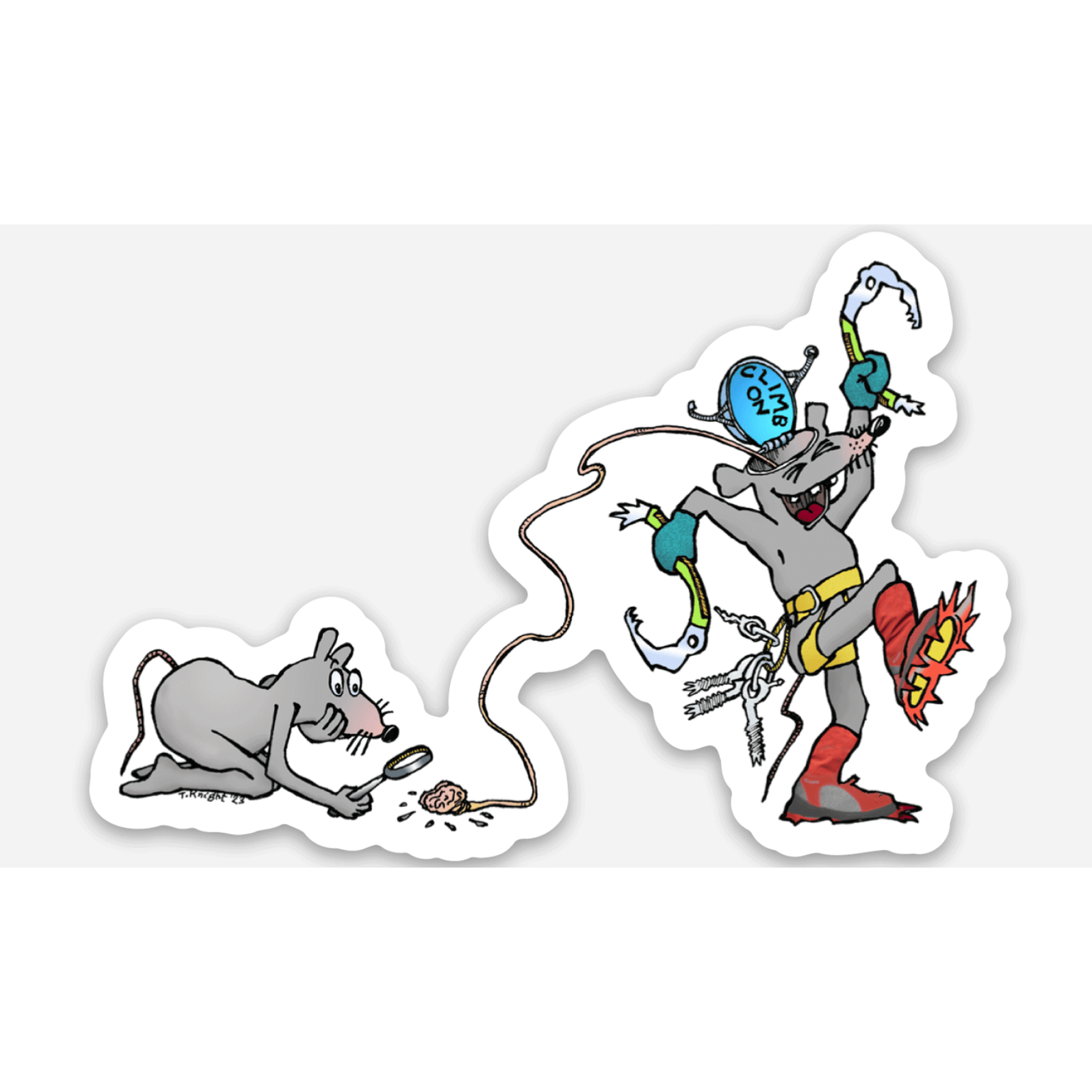 Tami Knight Ice Rat Sticker – Climb On Equipment