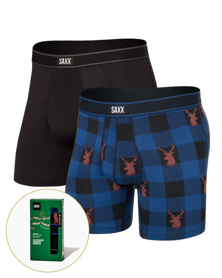 SAXX Men's Daytripper Comfort Stretch Gift Box (2 Pack) – Climb On ...