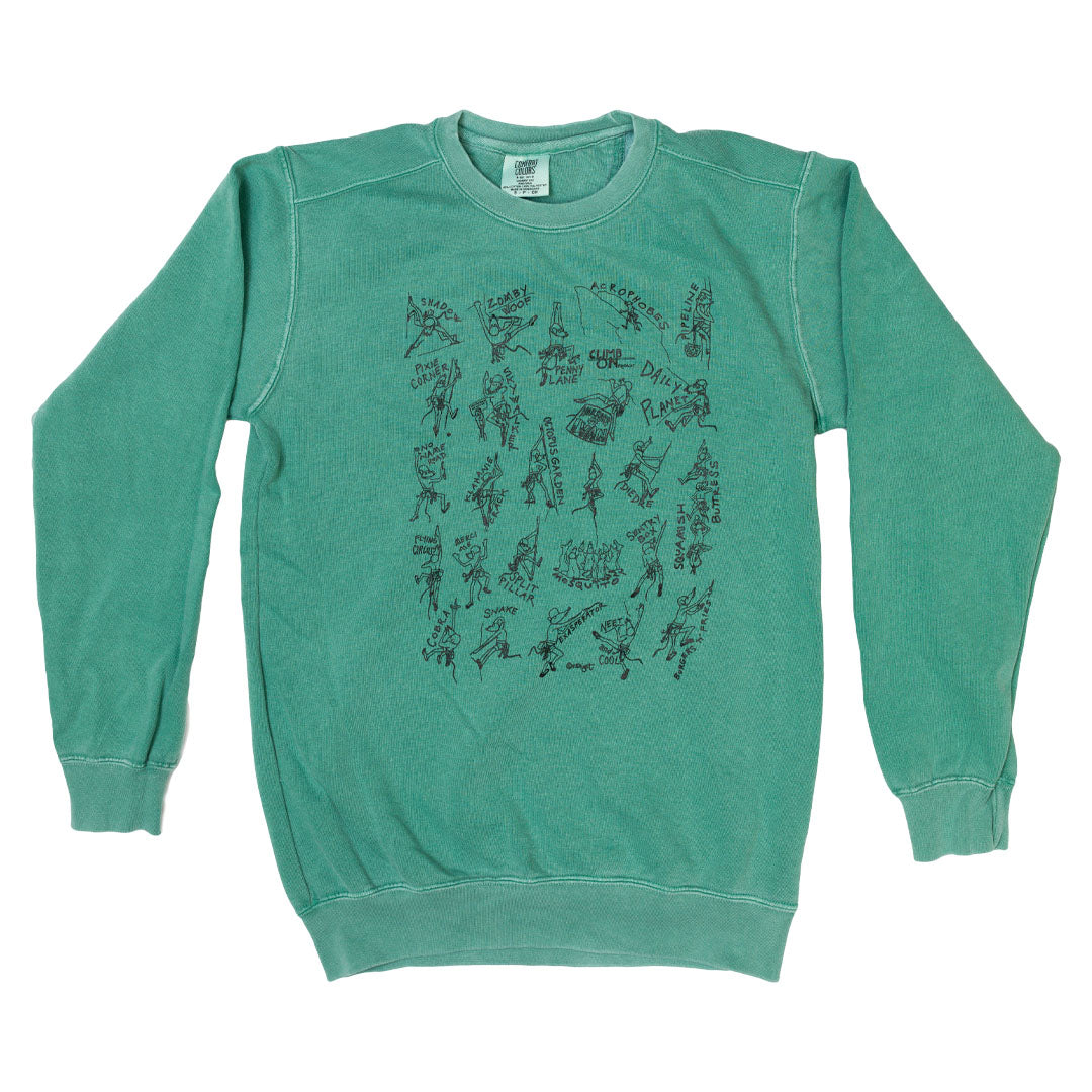 Climb On Tami Knight Tick List Comfort Colors Crewneck Sweatshirt ...