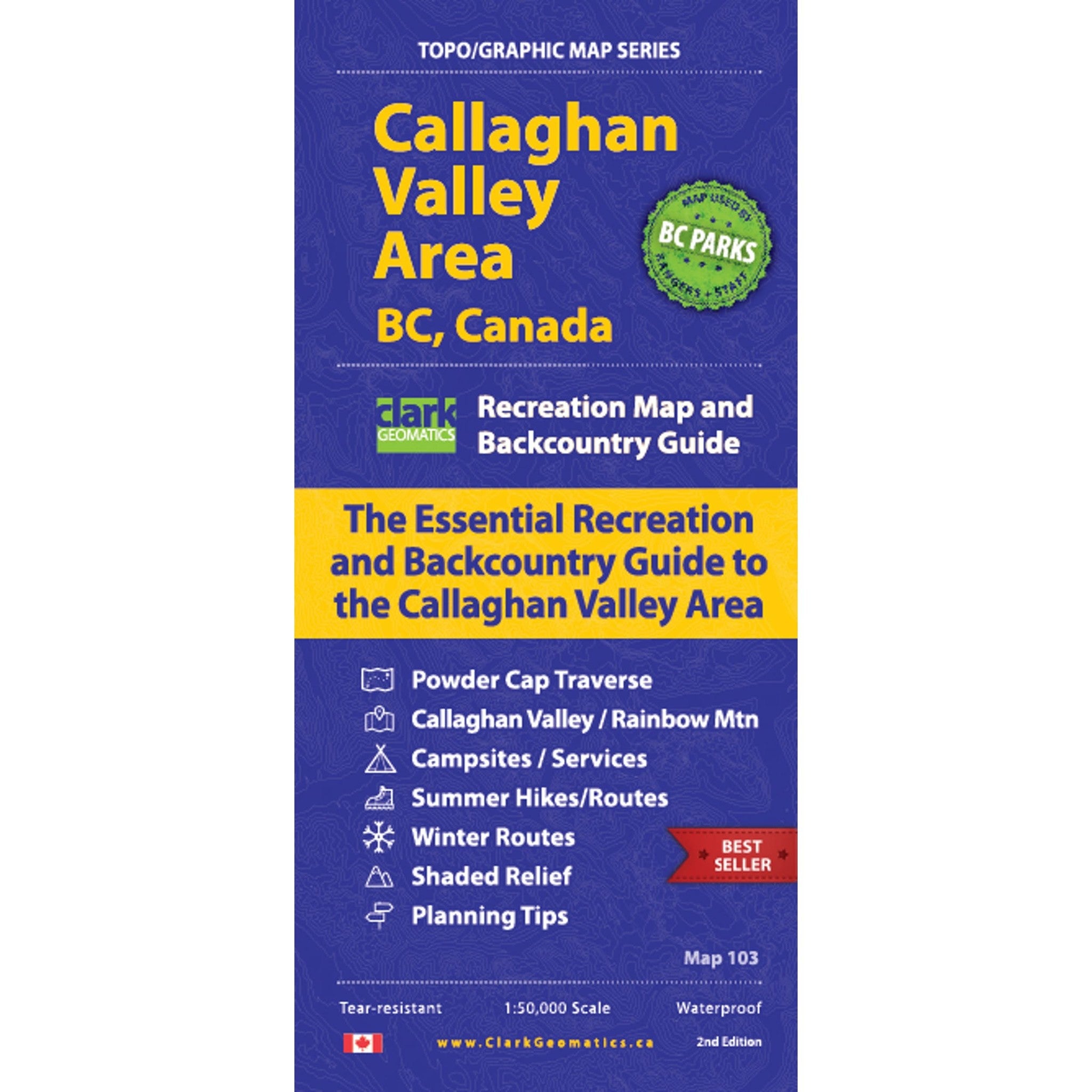 Callaghan Valley Map 2nd Edition – Climb On Equipment
